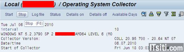 Start & Stop SAPOSCOL in SAP