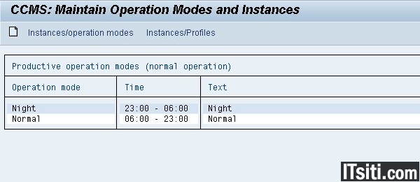 RZ04: CCMS Maintain Operation Modes & Instances