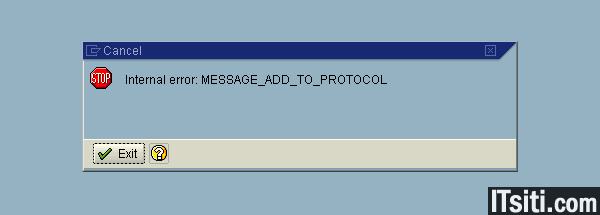 SPAM/SAINT: Internal Error - Message Add to Protocol