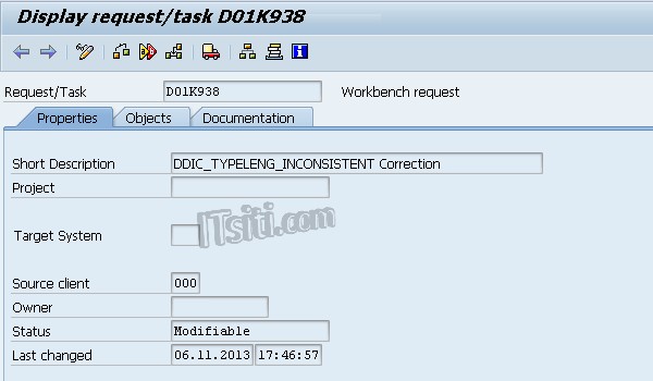 Specify SAP Transport Target in SE01