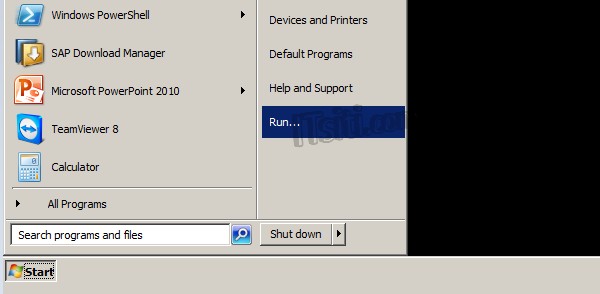 Add Run Command to Windows 7 Start Menu
