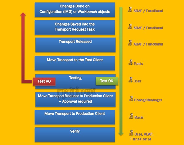 SAP Change Management Flow & Responsibility