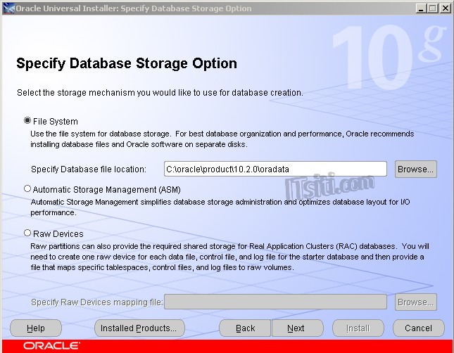 Oracle 10g Installation Steps