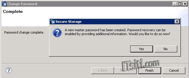 Change Secure Storage Password in Database Studio (SAP MaxDB)