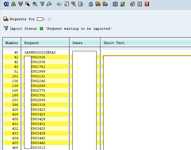 Steps to Import Transport Requests in Bulk