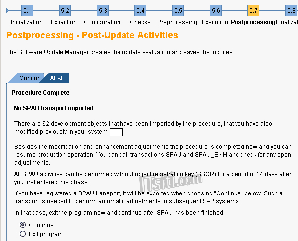 SAP ECC6 EHP6 Upgrade Steps