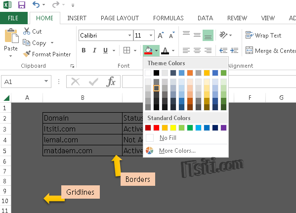 How to Hide Excel Gridlines