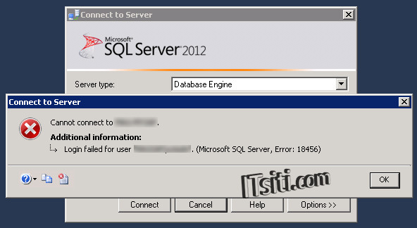 Login failed for user. (Microsoft SQL Server, Error: 18456)