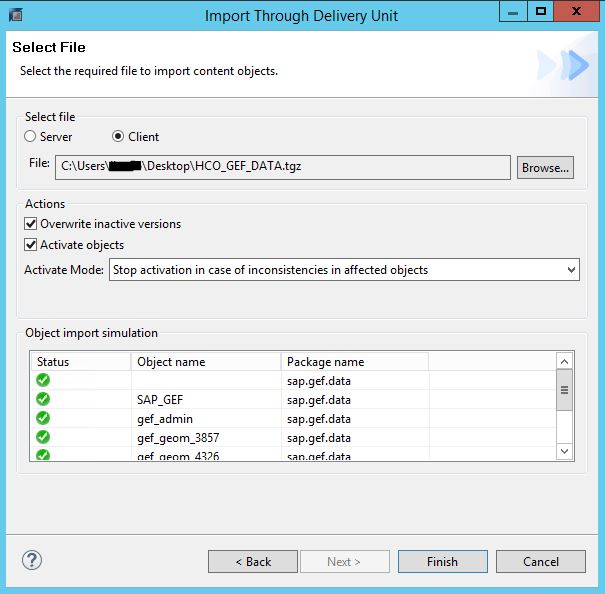 How to Import SAP HANA Delivery Unit