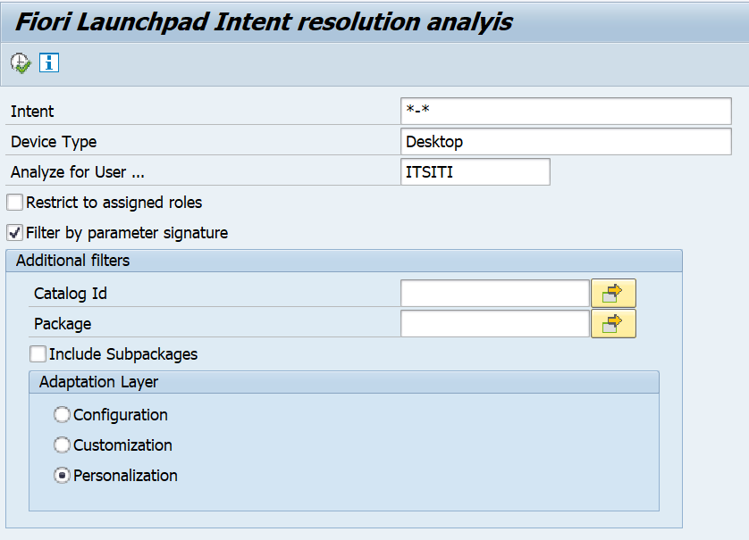 /UI2/FLIA: Fiori Launchpad Intent Resolution Analysis