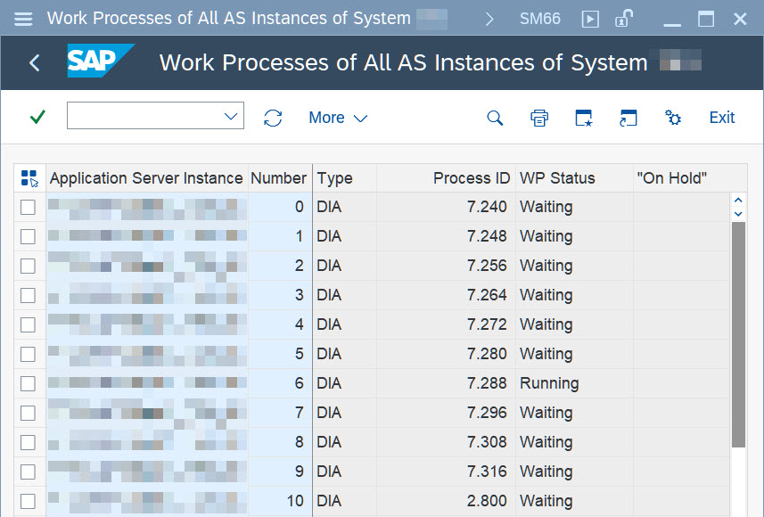 Transaction SM50 Always Shows System-Wide